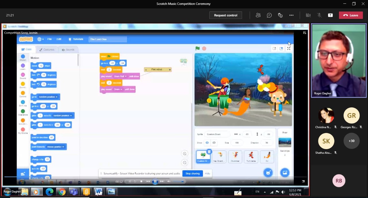 Scratch Music Competition - Brummana High School